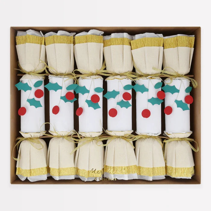 Meri Meri / Christmas Crackers / Holly Berry & Gold / Set 6 – Corso ...