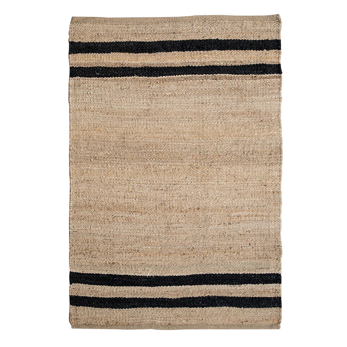 Jute Rug / Natural + Black Stripes – Corso Merivale